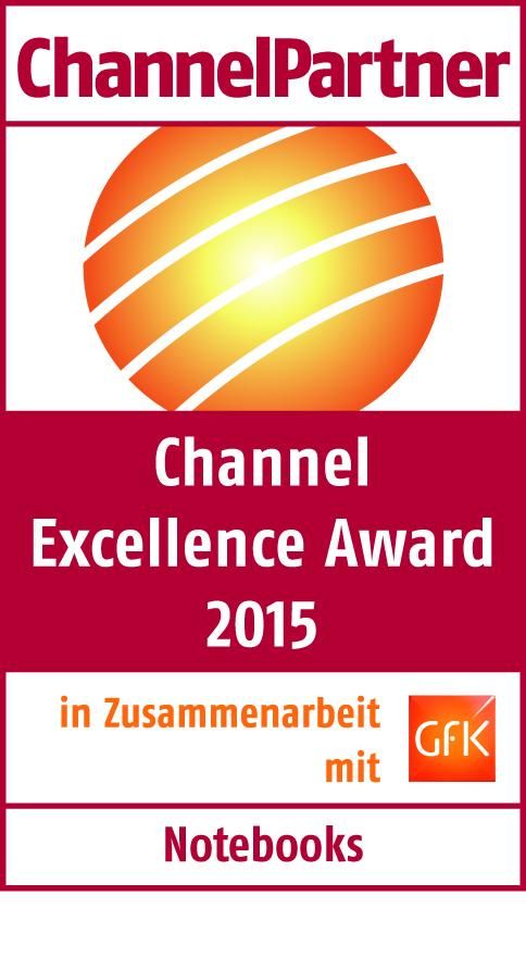 Bild: Logo Channel Excellence Award 2015 Kategorie Notebooks